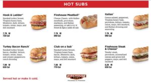Firehouse Subs Menu Pdf [ Updated 2025 ]
